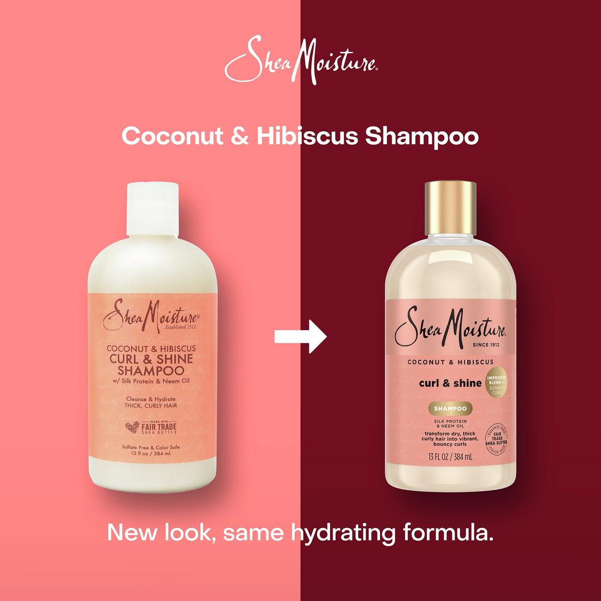 SheaMoisture 13.0 oz Coconut Hibiscus Curl Shine Shampoo Ulta Beauty