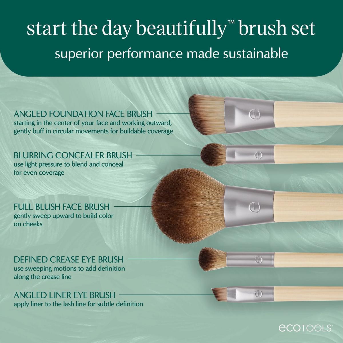 EcoTools Start The Day Beautifully Makeup Brush Set Ulta Beauty