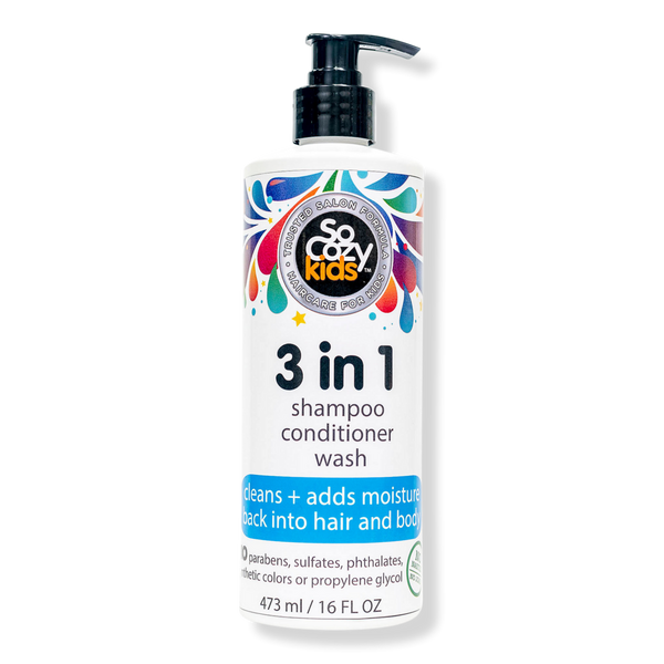 10.5 oz 3-in-1 Shampoo Conditioner Body Wash for Kids - SoCozy | Ulta ...
