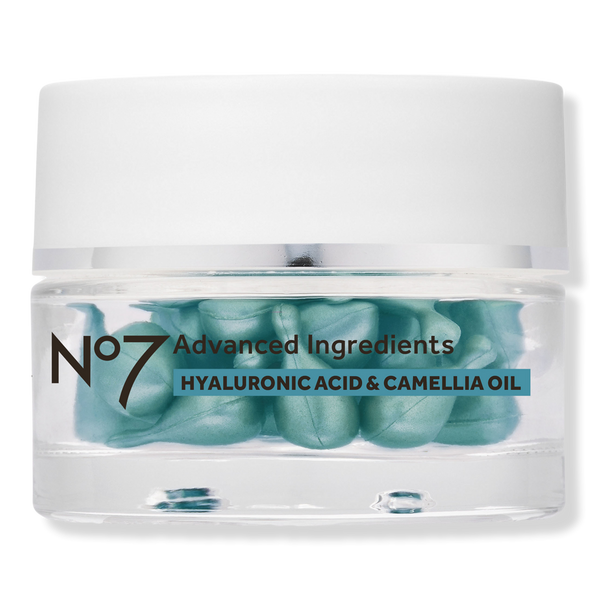 No7 Advanced Ingredients Hyaluronic Acid & Camellia Oil Facial Capsules