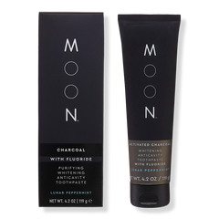 Moon Charcoal Whitening Stain Removal Toothpaste with Fluoride