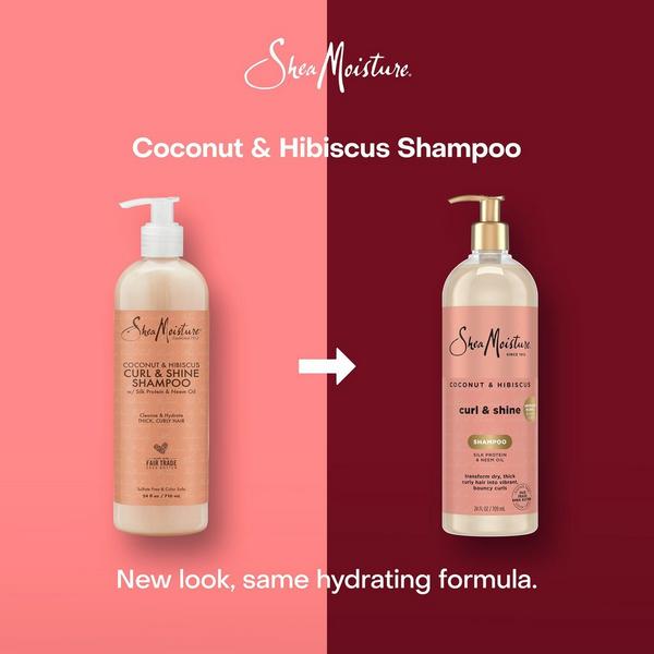 SheaMoisture - 24.0 oz Coconut & Hibiscus Curl & Shine Shampoo | Ulta ...