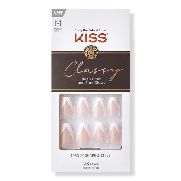 Party Crasher Voguish Fantasy Sculpted French Nails - Kiss | Ulta Beauty