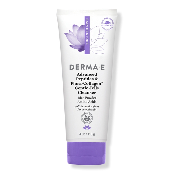 Derma E Advanced Peptides and Flora-Collagen Gentle Jelly Cleanser