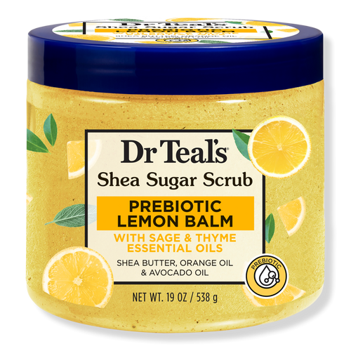 Dr Teal's - Shea Sugar Body Scrub with Prebiotic Lemon Balm and ...