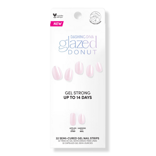 Dashing Diva - Strawberry Glaze Effect, Semi-Cured Gel Nail Strips ...
