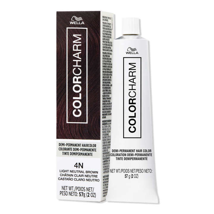 4N Light Neutral Brown Colorcharm Demi-Permanent Cream Hair Color ...