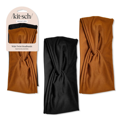 Kitsch - Recycled Fabric Wide Twist Headbands 2pc Set | Ulta Beauty