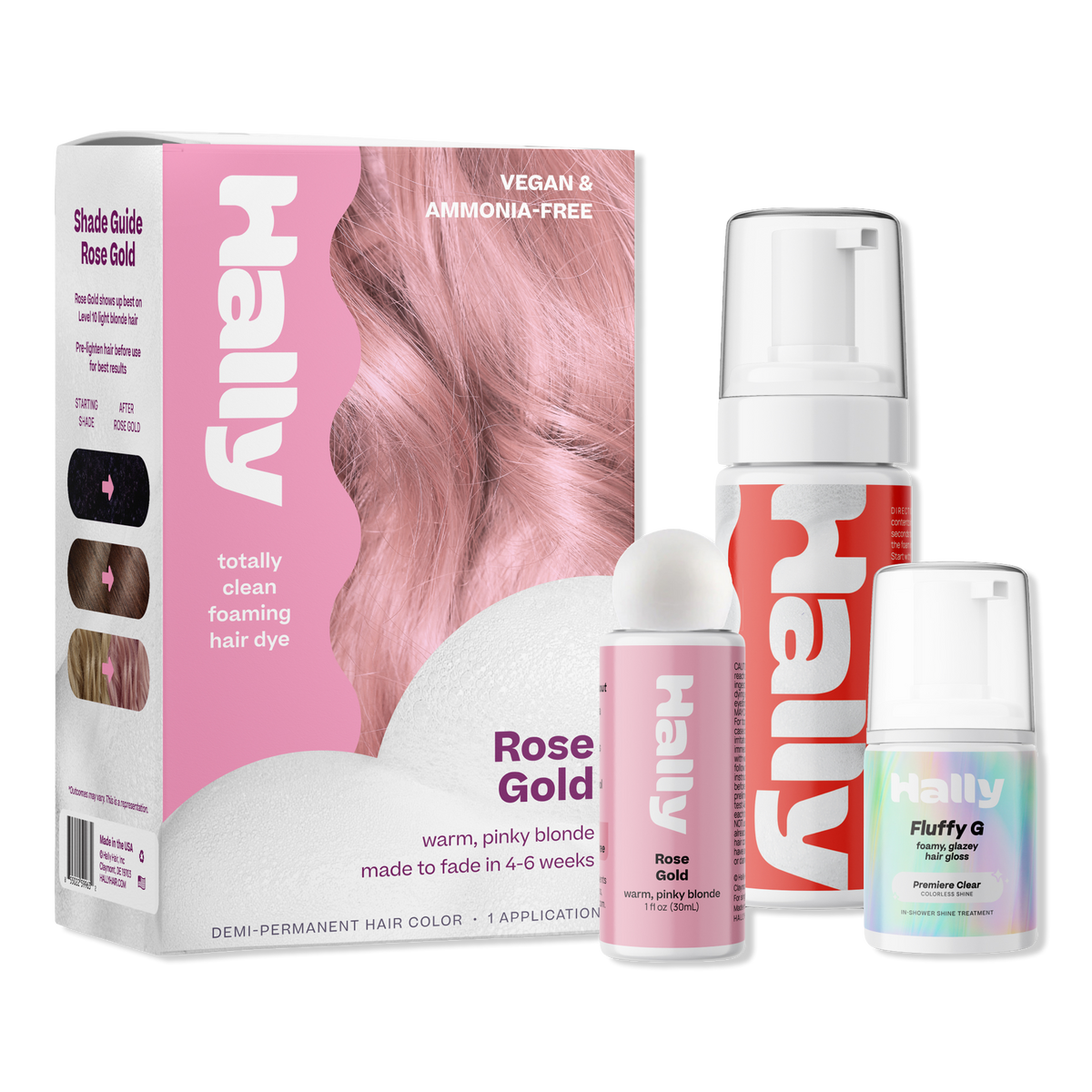 HALLY Rose Gold Color Cloud Foaming Hair Color Ulta Beauty