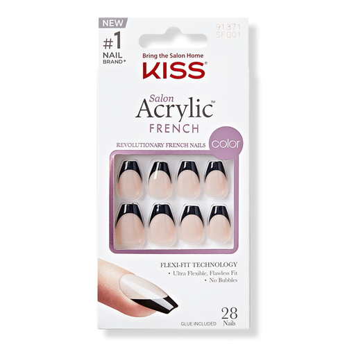 Kiss - Flame Salon Acrylic French Color Press On Nails | Ulta Beauty