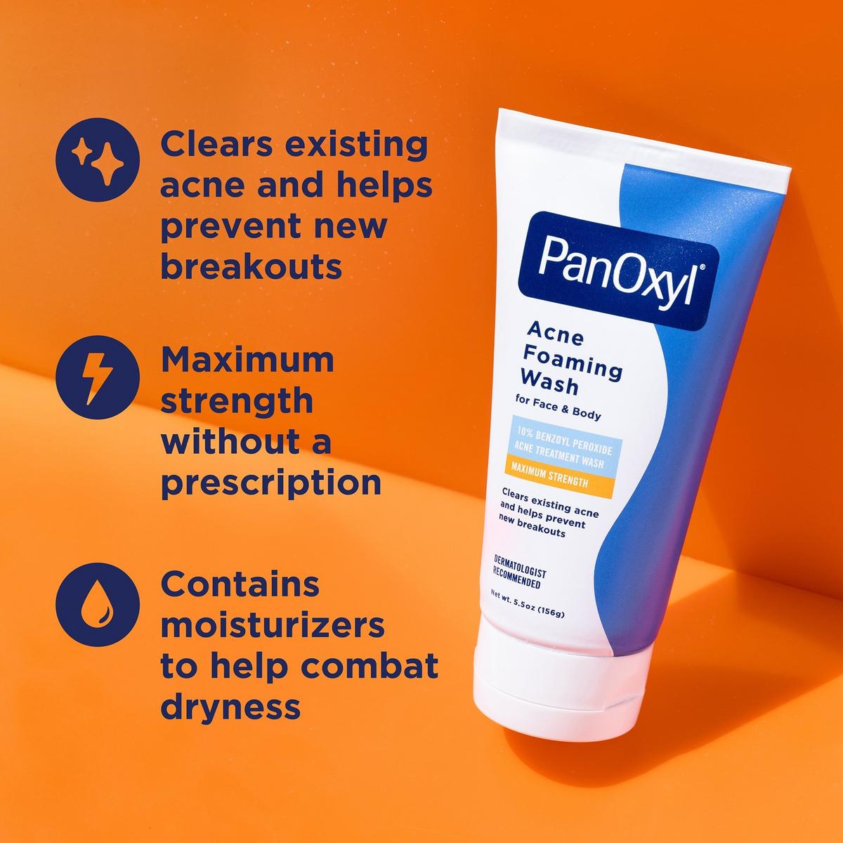 PanOxyl 5.5 oz Acne Foaming Wash with 10 Benzoyl Peroxide Ulta Beauty