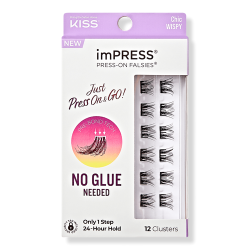 Kiss - imPRESS Press-On Falsies Eyelash Clusters, Chic Wispy | Ulta Beauty
