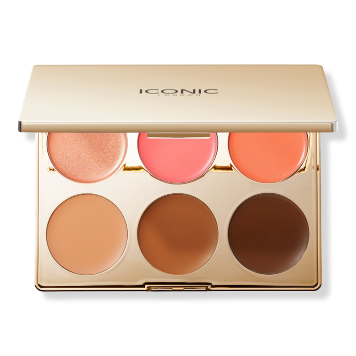 ICONIC LONDON Multi-Use Blush, Bronze, and Highlight Cream Palette #1
