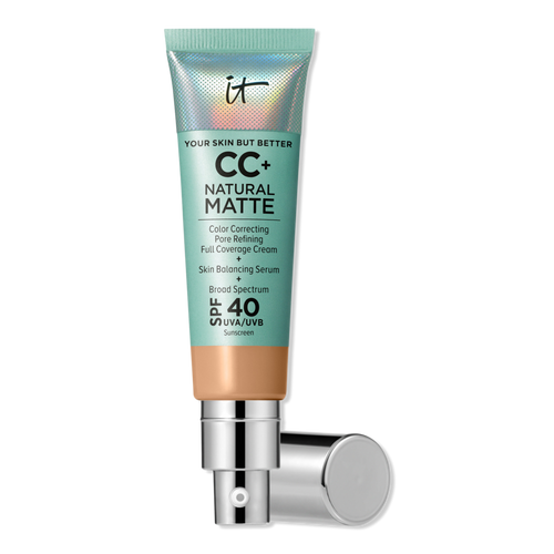 IT Cosmetics - Neutral Tan CC+ Cream Natural Matte Foundation with SPF ...