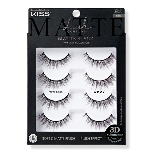 Kiss - Lash Couture Matte Black Faux Mink Eyelashes Multipack | Ulta Beauty