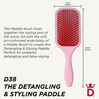 Denman - Pink Crush D38 Detangling and Styling Paddle | Ulta Beauty