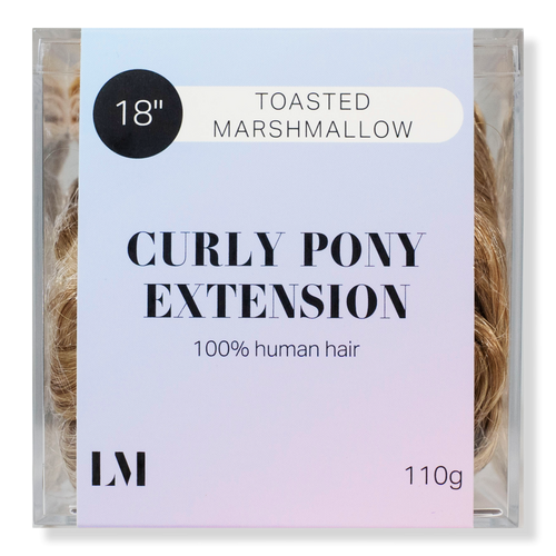 Locks & Mane - Toasted Marshmallow 18" Curly Human Hair Ponytail | Ulta ...