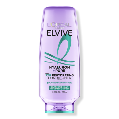 L'Oréal - Elvive Hyaluron Pure 72H Rehydrating Conditioner, Oily Hair ...