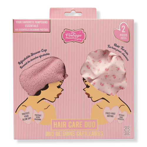 The Vintage Cosmetic Company - Ditsy Rose Printed Reusable Shower Cap ...