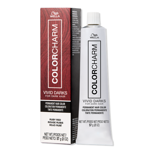 Wella - RUBY RED Colorcharm Vivid Darks Permanent Cream Hair Color ...