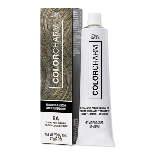Wella - 8A LIGHT ASH BLONDE Colorcharm Permanent Cream Hair Color ...
