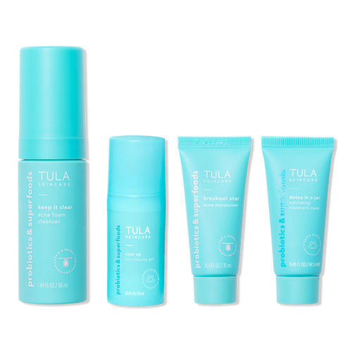 TULA - Clear Skin Starters Travel-Size Acne & Blemish Fighting Kit ...