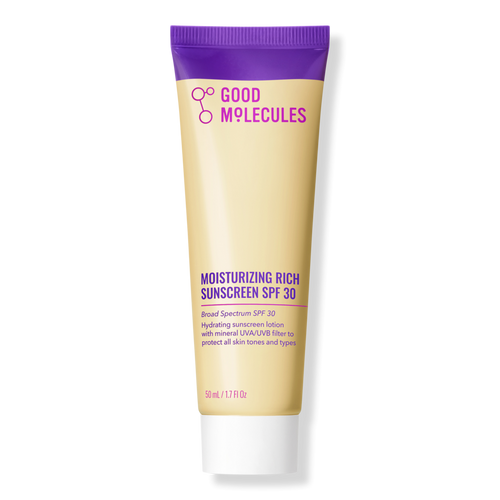 Good Molecules - Moisturizing Rich Sunscreen SPF 30 | Ulta Beauty