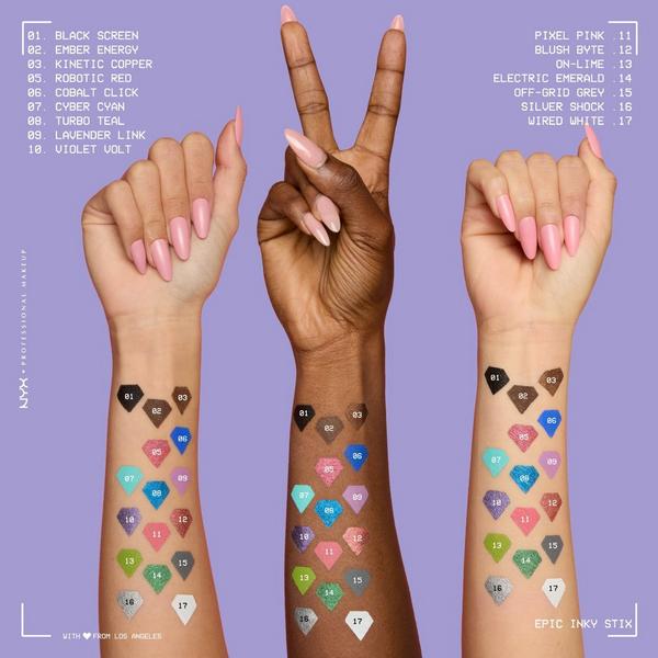 NYX Professional Makeup - On-Lime Epic Inky Stix Mechanical Cream Gel ...