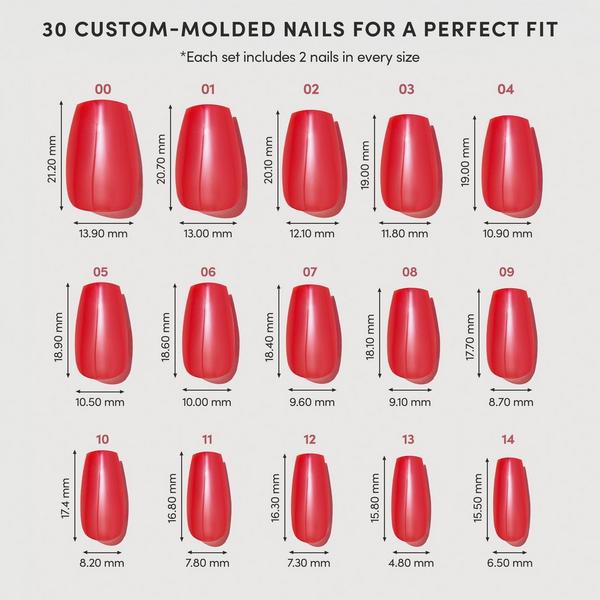 Glamnetic - Runway Red Press-On Nails | Ulta Beauty