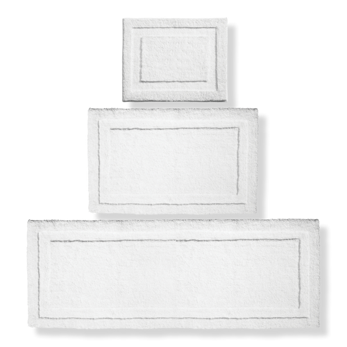iDesign - Bright White 3 Piece Microfiber Bath Mats | Ulta Beauty