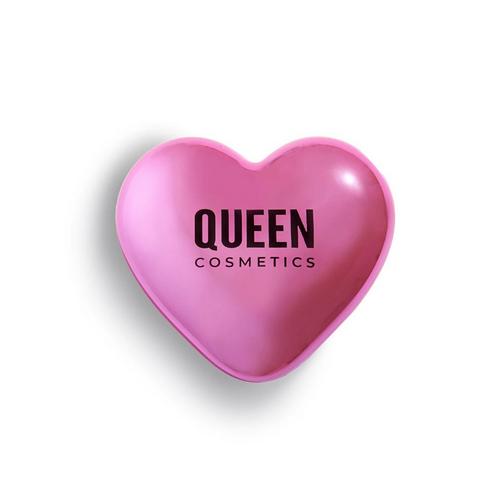 Queen Cosmetics - Metallic Pink Sublime Hearts Refillablle Compact ...