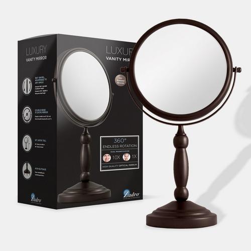 Zadro - Oil Rubbed Bronze Makeup Mirror with 10X/1X Magnification ...
