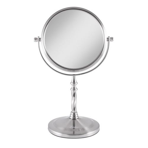 Zadro - Satin Nickel Makeup Mirror with 5X/1X Magnification | Ulta Beauty