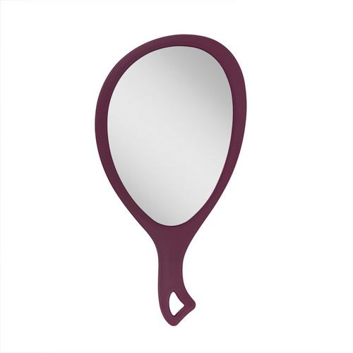 Zadro - Purple Garnet Medium Teardrop Handheld Mirror with Curved ...