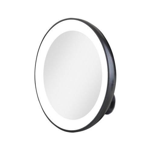 Zadro - Black LED Ring Lighted Compact Mirror with 15X, Suction Cups ...
