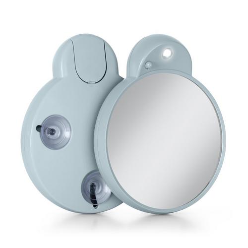 Zadro - French Blue LED Lighted Compact Mirror with 10X, Suction Cups ...