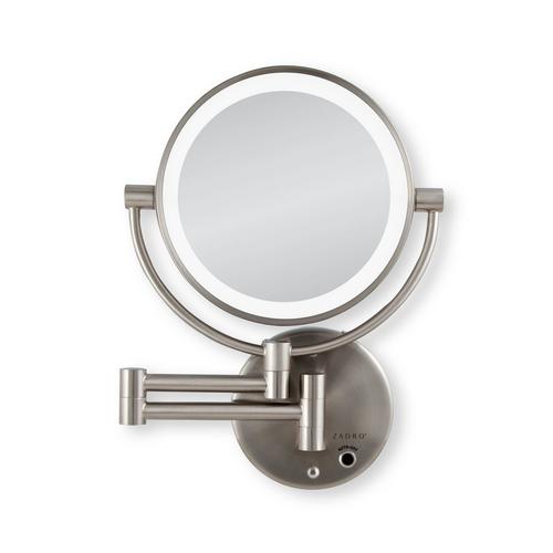 Zadro - 5X/1X Magnification Cordless LED Lighted Wall Mounted Makeup ...