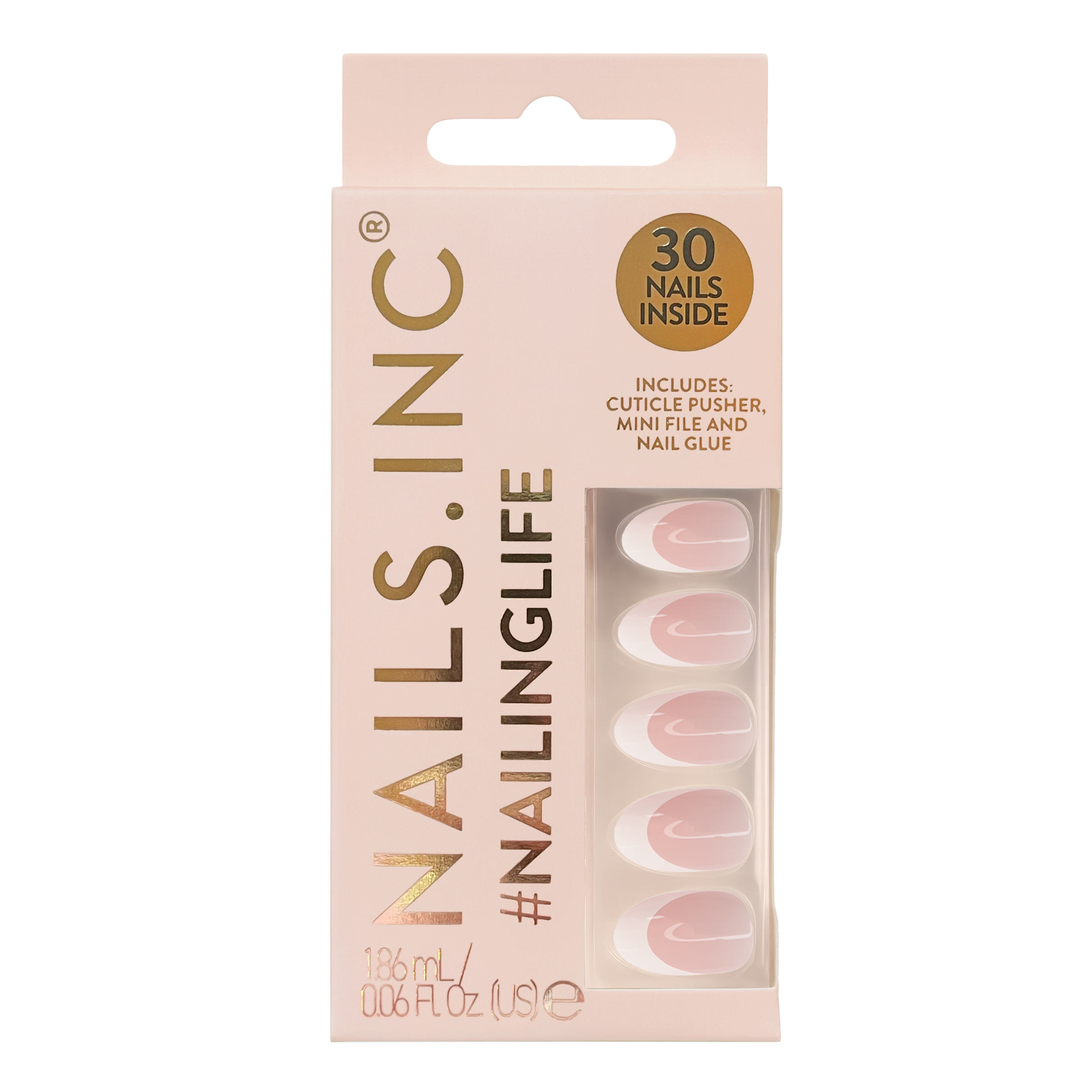 Nails Inc. - NailingLife It's Giving Gracie Classic French Tip Almond ...