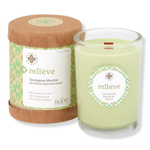 Root Candles - 6.5 oz Seeking Balance Relieve - Eucalyptus Menthol ...