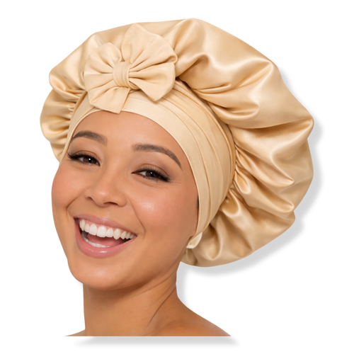 Pink Pewter - Almond Satin Luxe Double-Lined Hair Bonnet | Ulta Beauty
