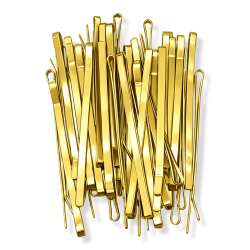 Pink Pewter - Gold Professional Flat Metal Styling Bobby Pins in ...