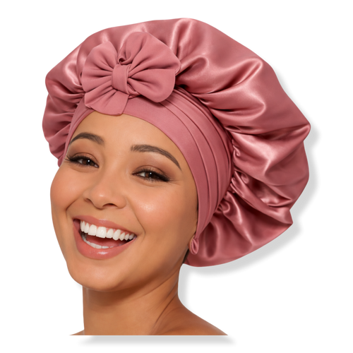 Pink Pewter - Blush Satin Luxe Double-Lined Hair Bonnet | Ulta Beauty