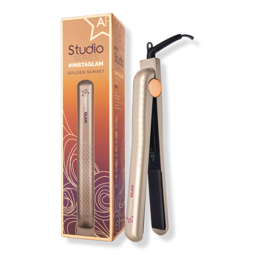 Almost Famous - Gold Instaglam Tourmaline Ionic Flat Iron with Rose ...
