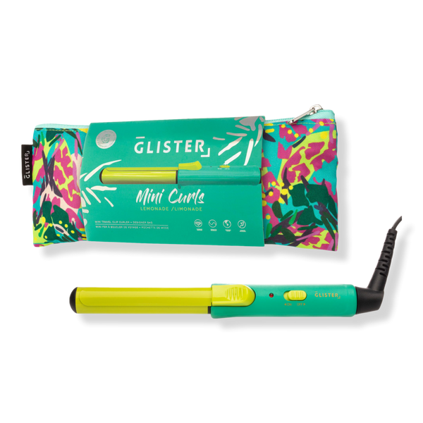 GLISTER - Yellow "Mini Curls" Black Tourmaline Gem Travel Clip Curler ...
