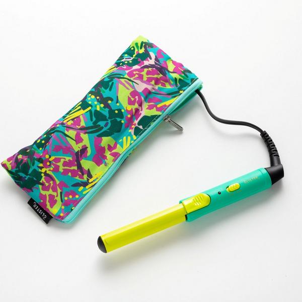 GLISTER - Yellow "Mini Curls" Black Tourmaline Gem Travel Clip Curler ...