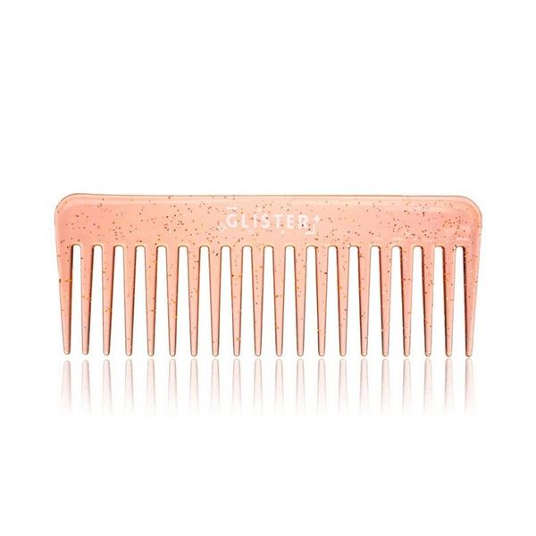 GLISTER - Orange "Sparkle" Glitter-Infused Wide Tooth Detangling Comb ...