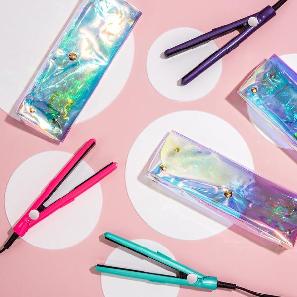 GLISTER - Turquoise Tourmaline Gem Mini Flat Iron with Holographic ...