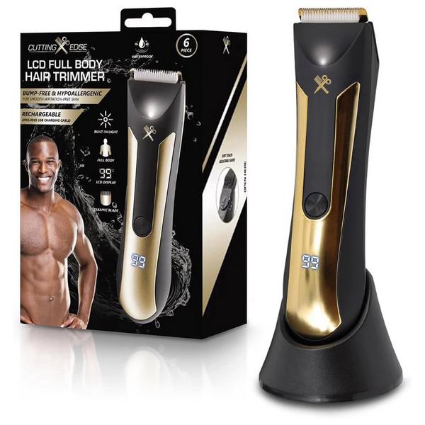 Cutting Edge - Mens Waterproof Rechargeable LCD Indicator Body Trimmer ...