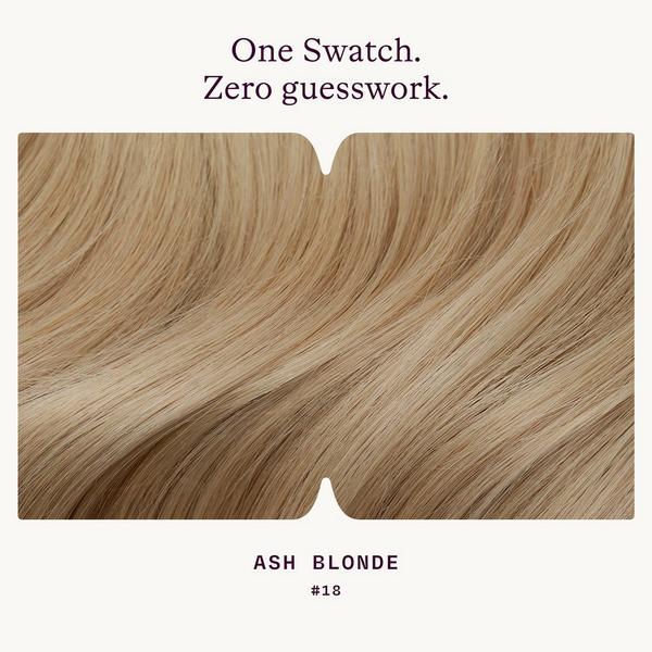 Sitting Pretty - Ash Blonde #18 Halo Hair Extensions Color Swatch ...