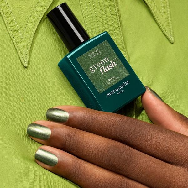Manucurist - Groove Green Flash LED Gel Nail Polish, Non-Toxic Nail ...